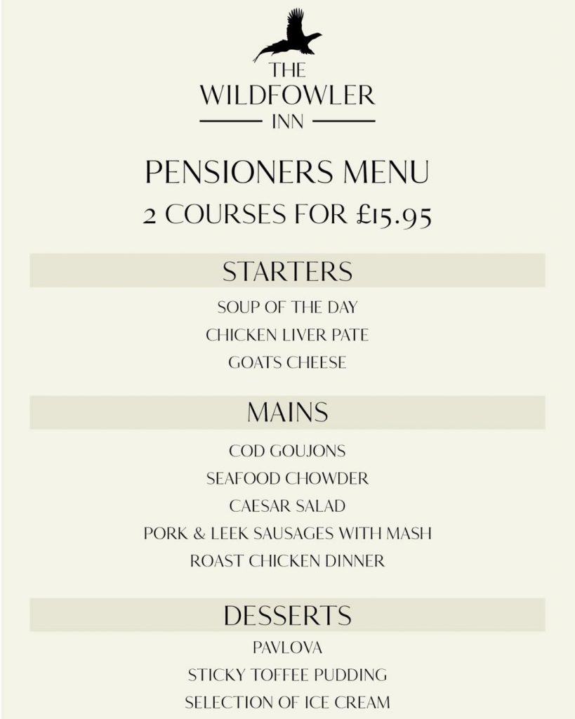 What’s on Our Menus? Discover Your Favourites! - Wildfowler Inn Greyabbey